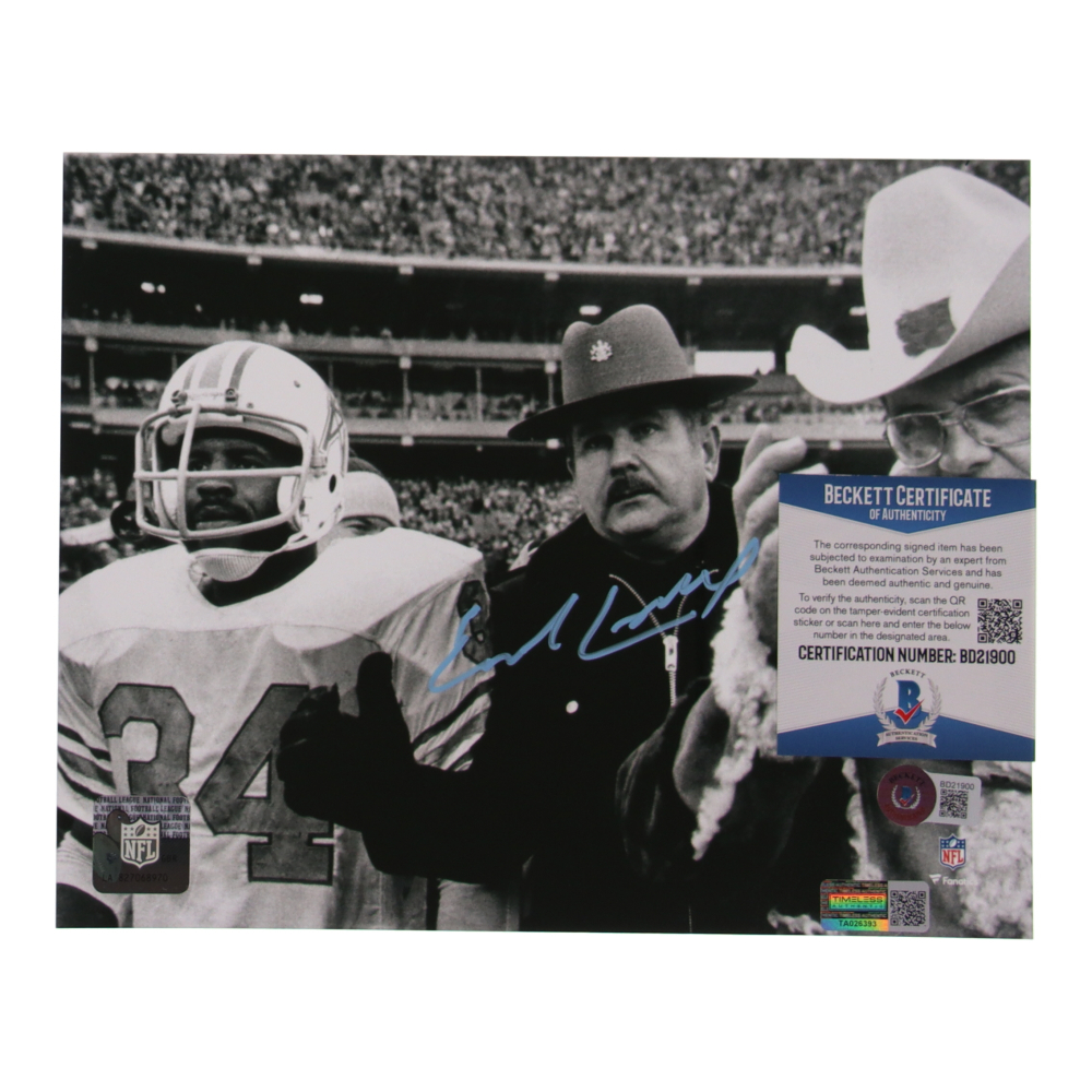 Earl Campbell Signed Oilers 8x10 Photo (Timeless Authentic & Beckett ...