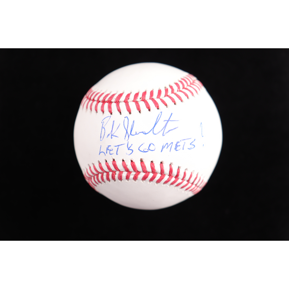 Buck Showalter Signed OML Baseball Inscribed "LETS GO METS! (Beckett ...