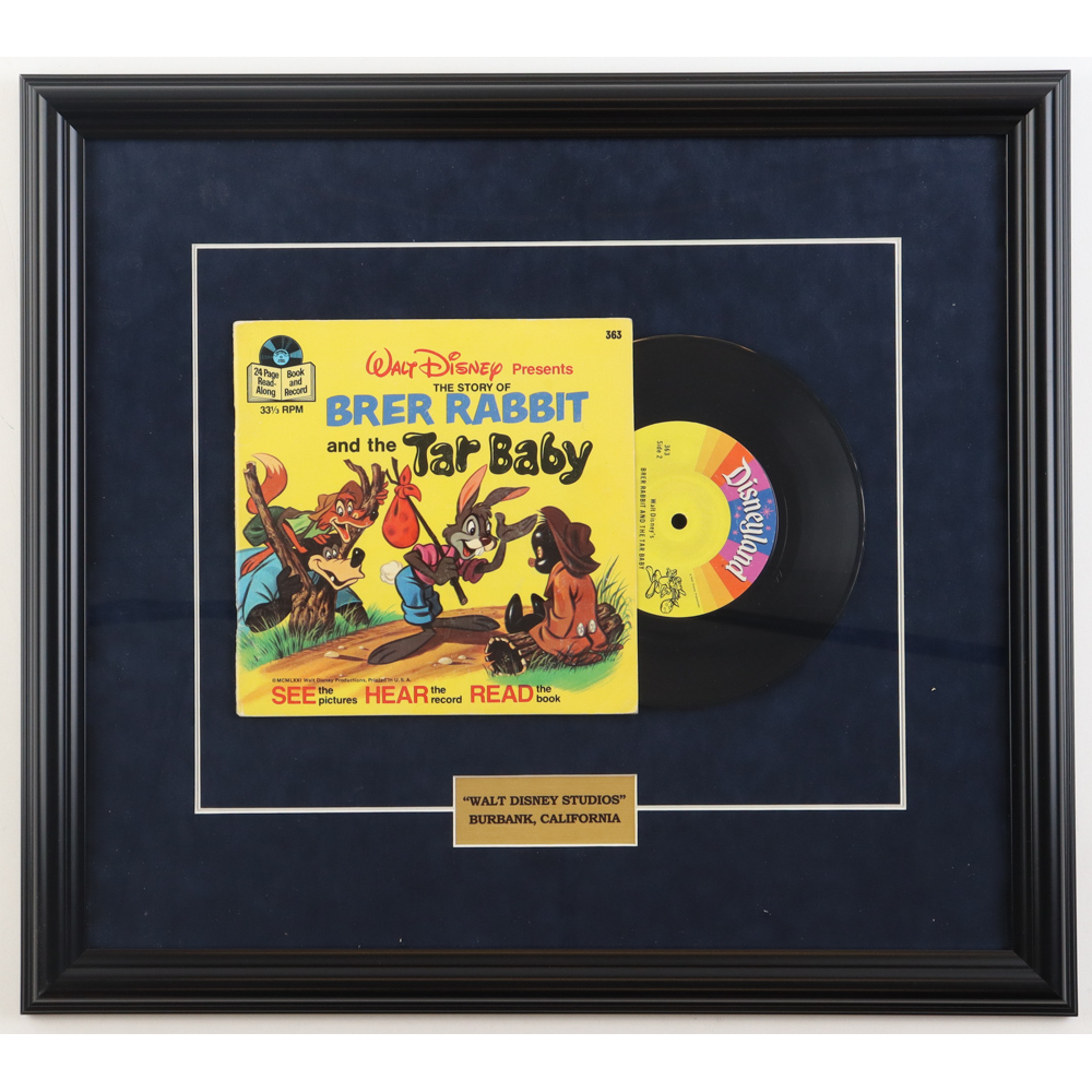 Walt Disney's "Brer Rabbit and the Tar Baby" Custom Framed LP Record ...