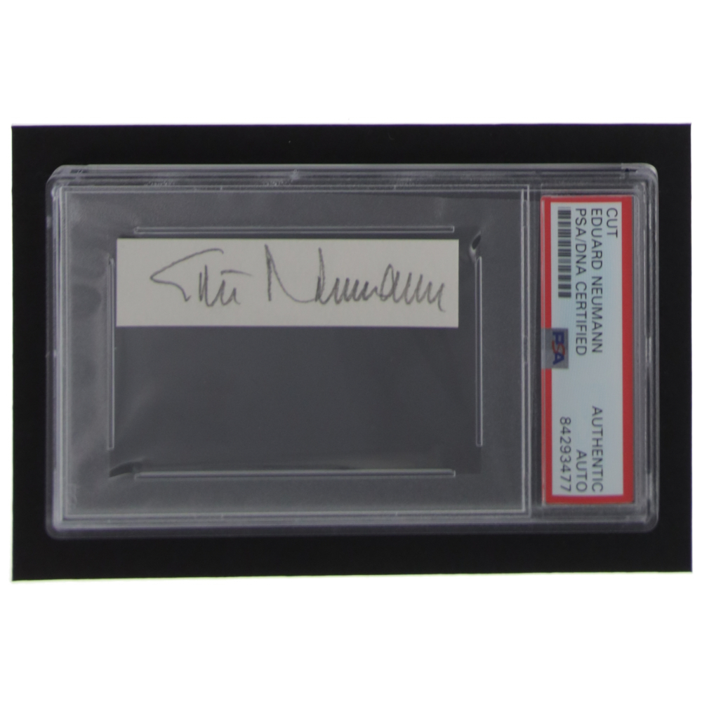 Edward Neumann Signed Cut (PSA) | Pristine Auction