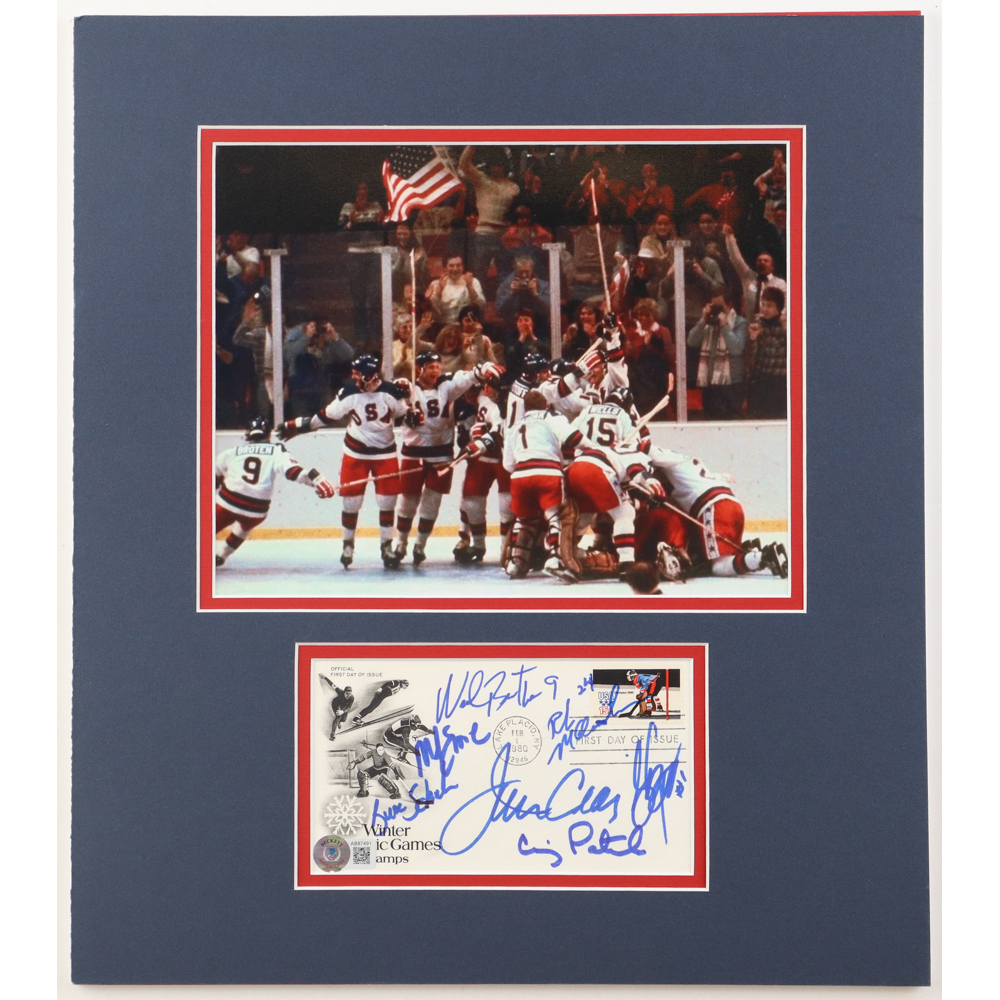 1980 FDC Envelope Custom Matted Display Signed by (7) with Mike ...