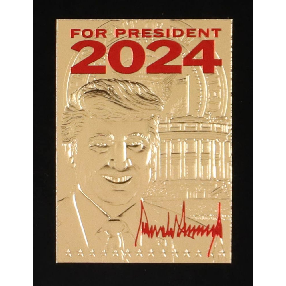 Donald Trump 2020 Merrick Mint Red Signature Presidential 23KT Gold ...