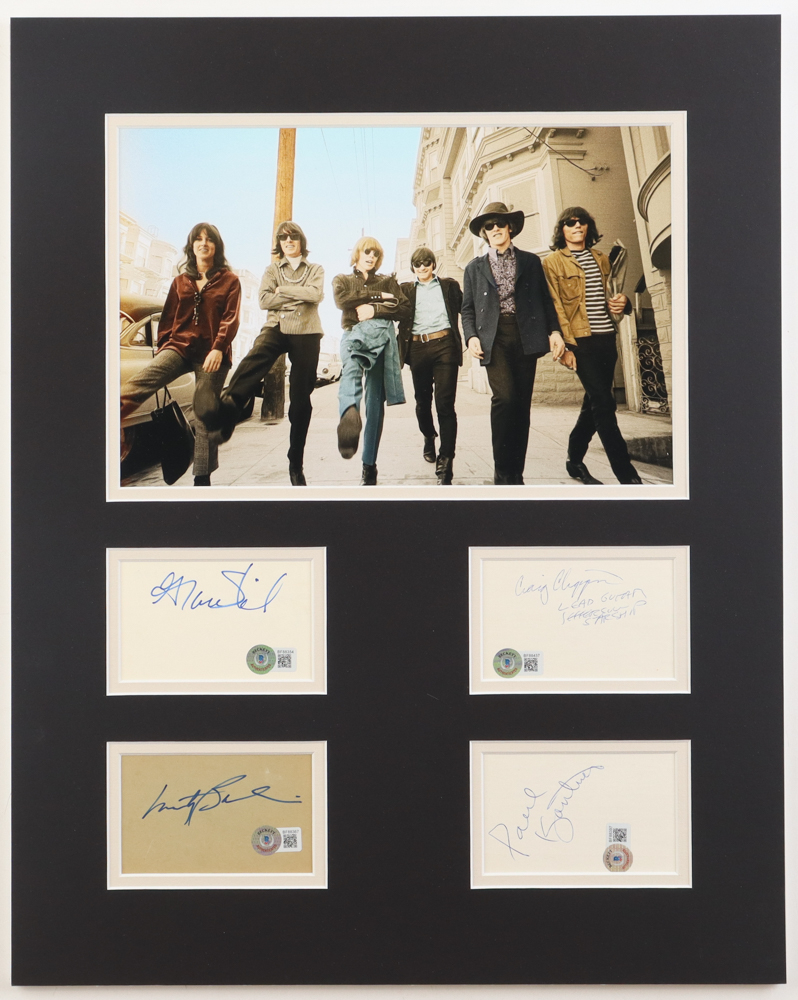 Jefferson Starship Custom Matted (4) Cut Display Signed by (4) with ...