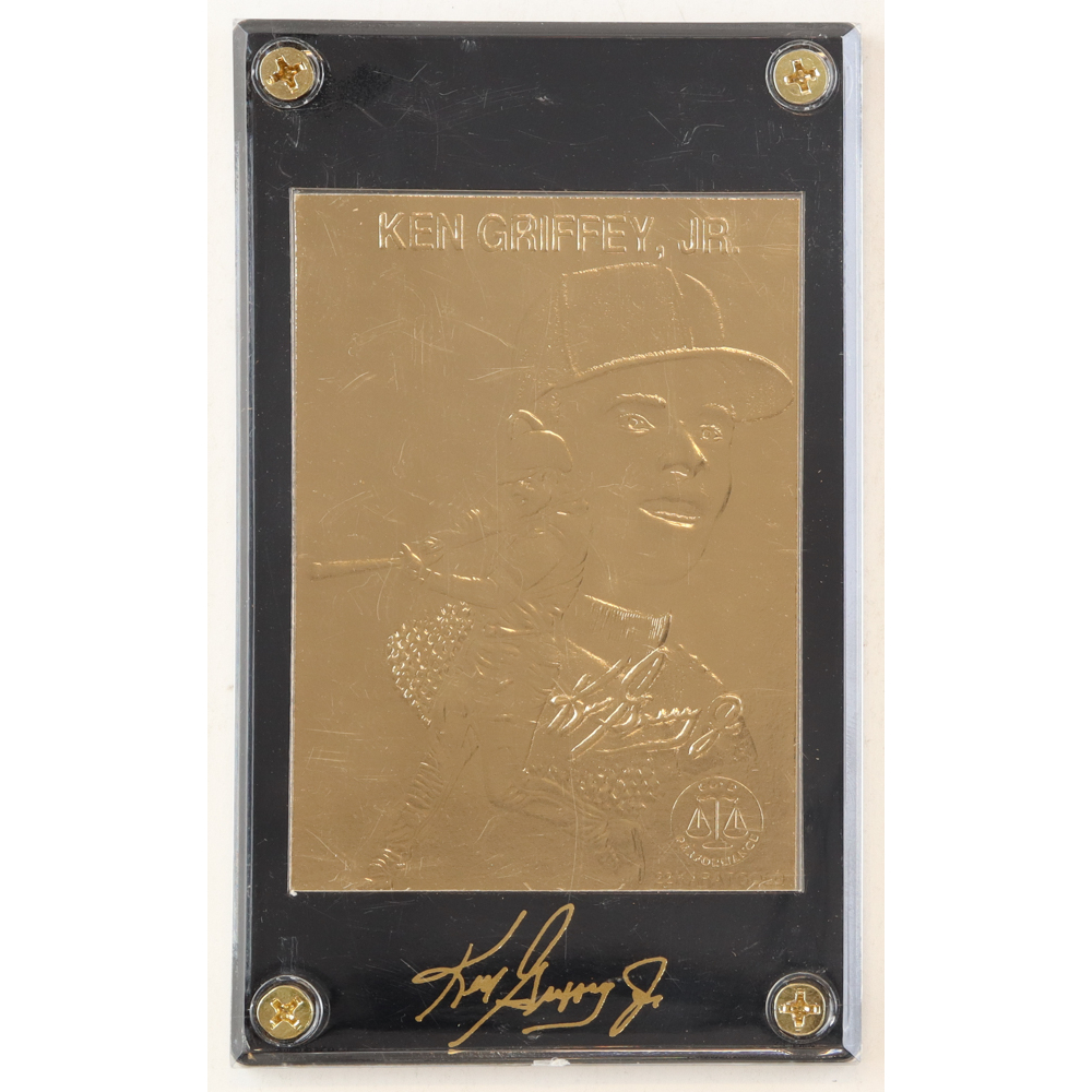 Ken Griffey Jr. 1996 22 KT Gold Card #020503 with Case | Pristine Auction