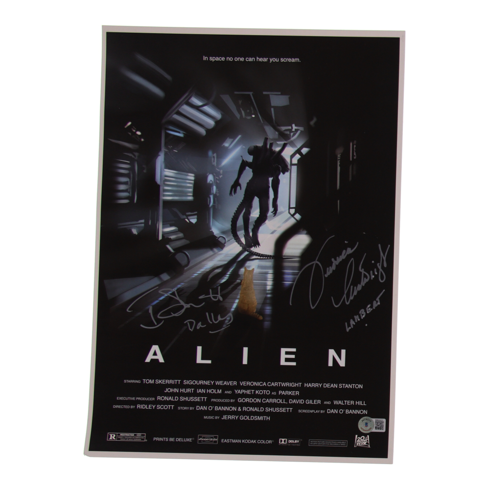 Veronica Cartwright & Tom Skerritt Signed "Alien" 11x17 Photo (Beckett ...