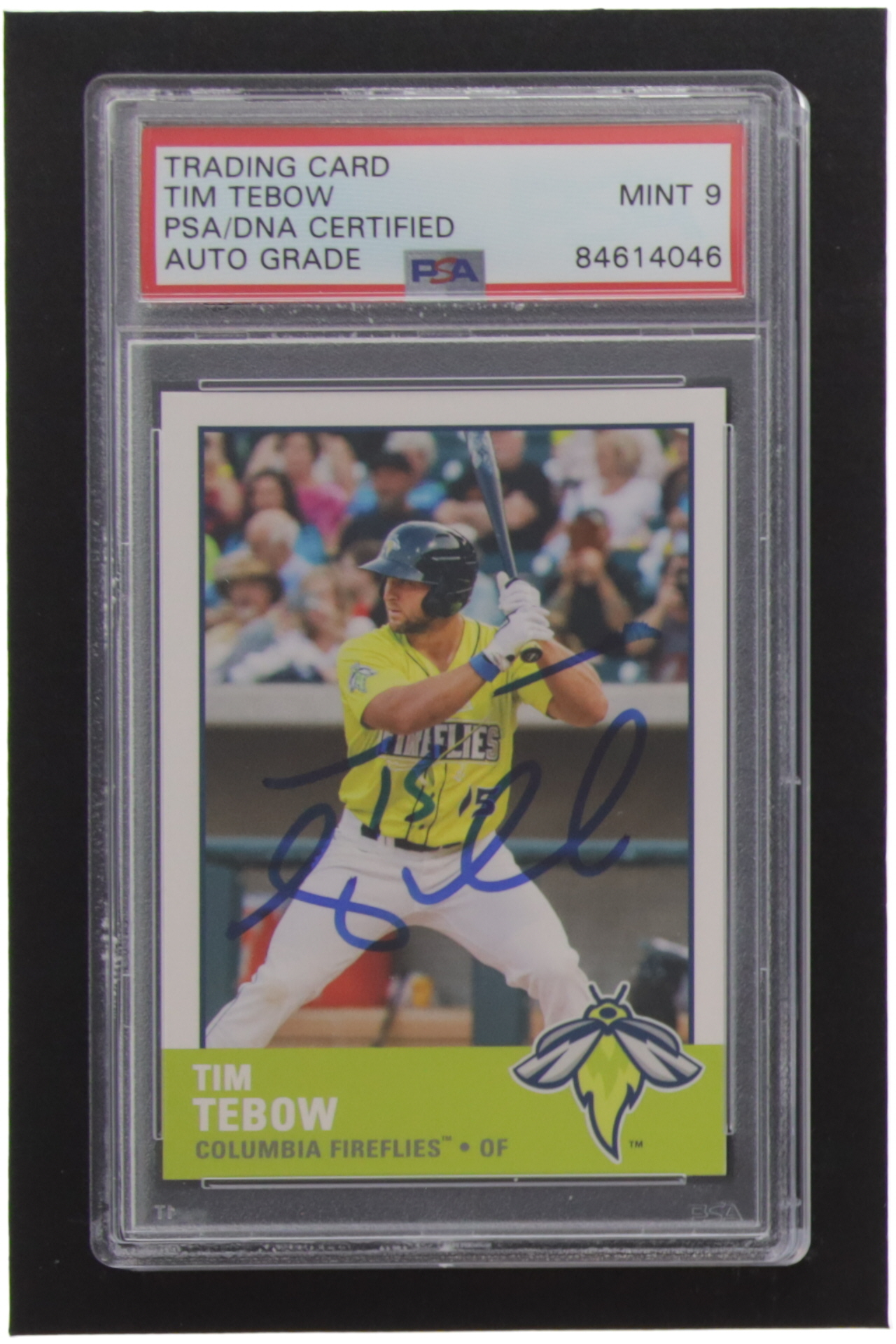 Tim Tebow Signed 2017 Columbia Fireflies Grandstand #25 (PSA ...
