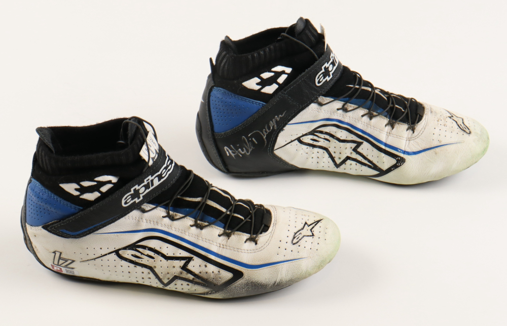 Hailie Deegan Signed NASCAR Race Worn Alpinestars Shoes from 2022 ...