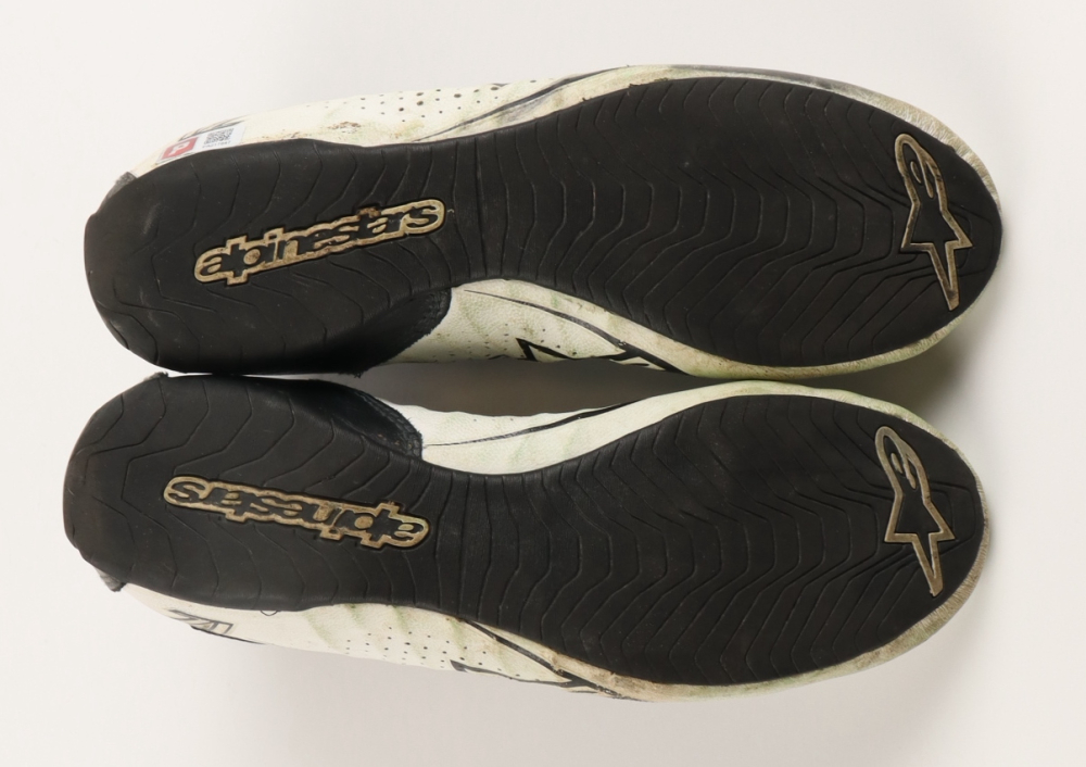 Hailie Deegan Signed NASCAR Race Worn Alpinestars Shoes from 2022 ...