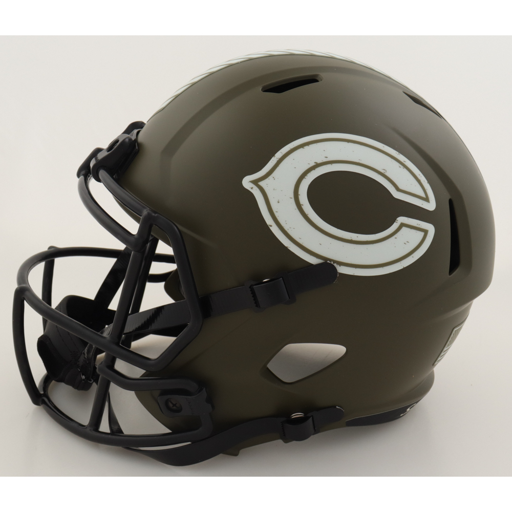 William Perry Signed Bears Full-Size Salute To Service Alternate Speed ...