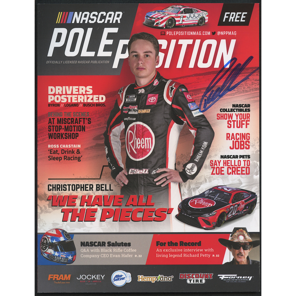 Christopher Bell Signed Pole Position Magazine (PA COA) | Pristine Auction