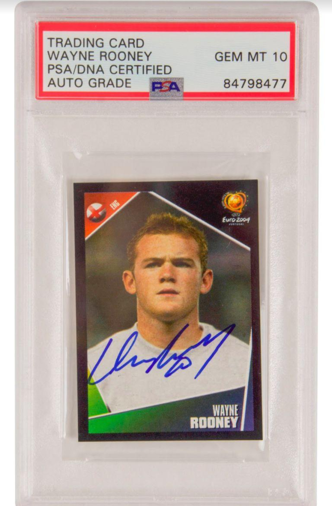 Wayne Rooney Signed Panini Euro 2004 #131 (PSA) | Pristine Auction