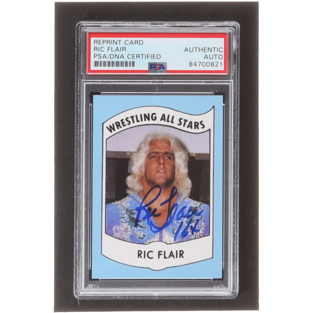 Ric Flair Signed 1982 PWE Wrestling All-Stars Series A #27 Reprint ...