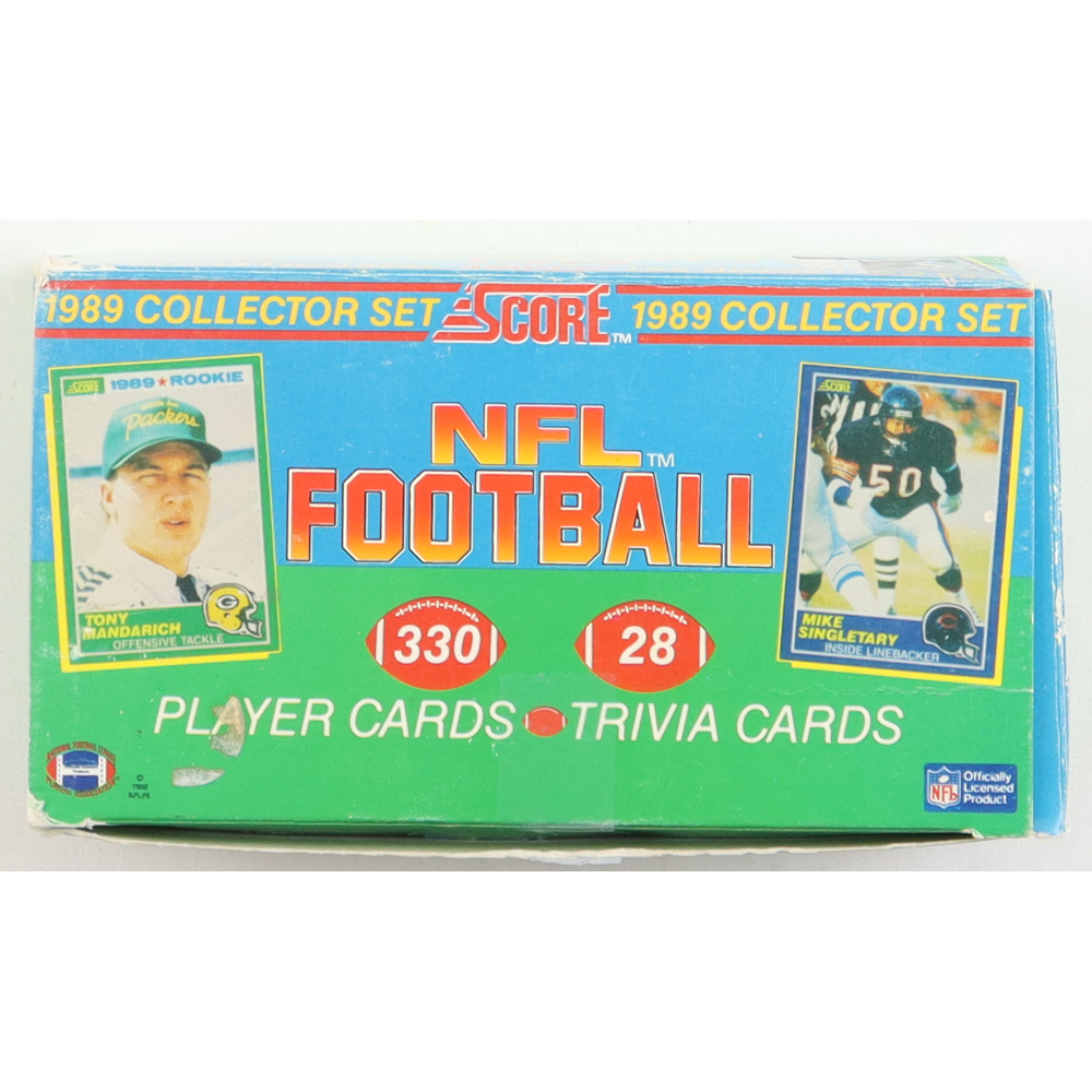 1989 Score Football Complete Set of (338) Cards with Barry Sanders #257 ...