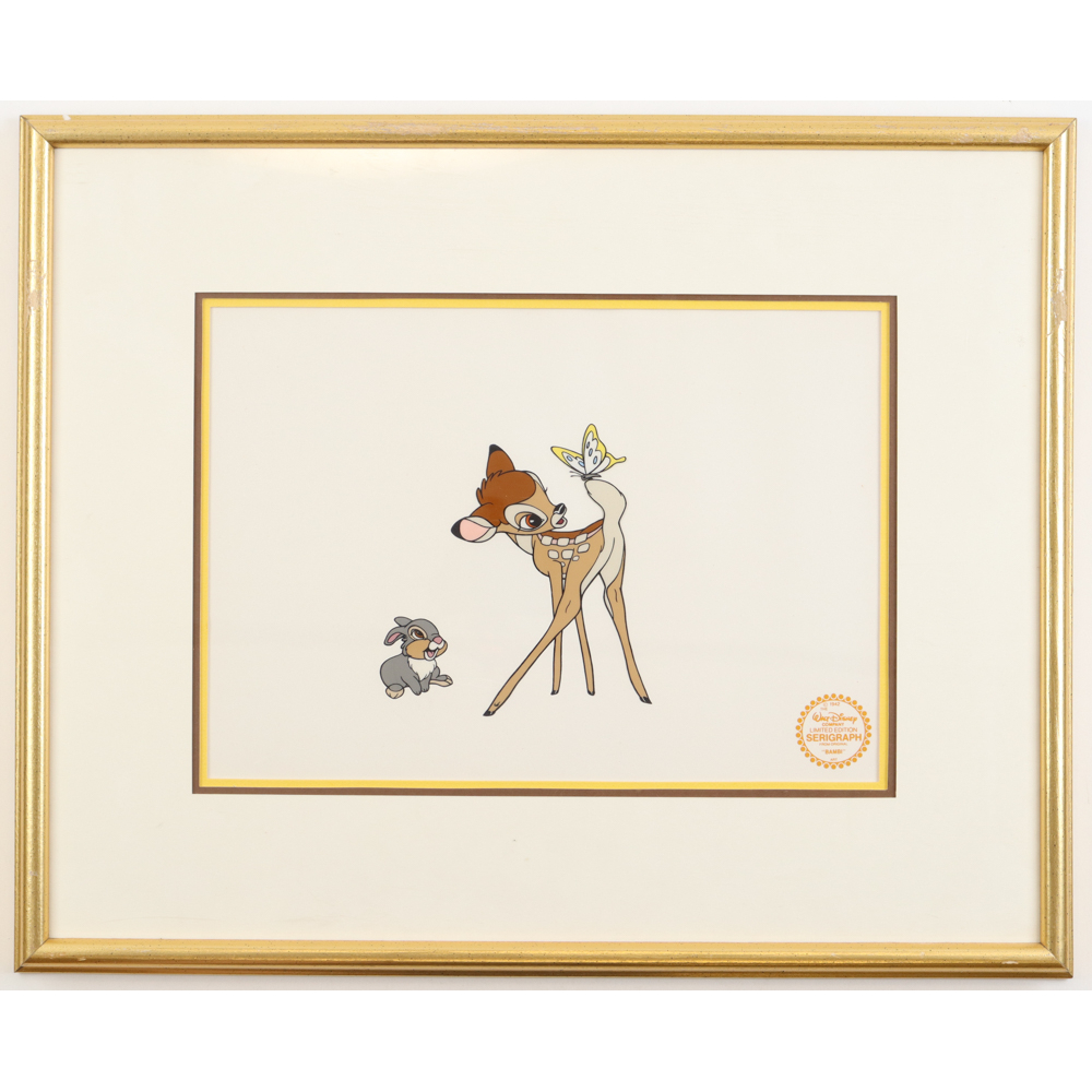 Walt Disney "Bambi " LE Custom Framed Animation Serigraph Cel ...