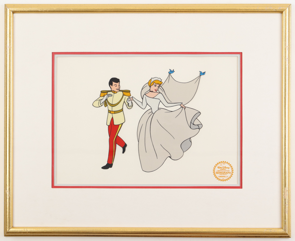 Walt Disney "Cinderella " LE Custom Framed Animation Serigraph Cel ...