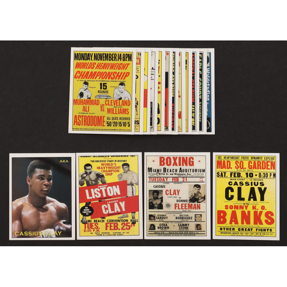 2002 Sporting Profiles Cassius Clay Complete Set of (16) Boxing Cards ...