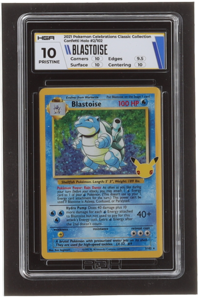 Blastoise 2021 Pokemon Celebrations Classic Collection Confetti ...