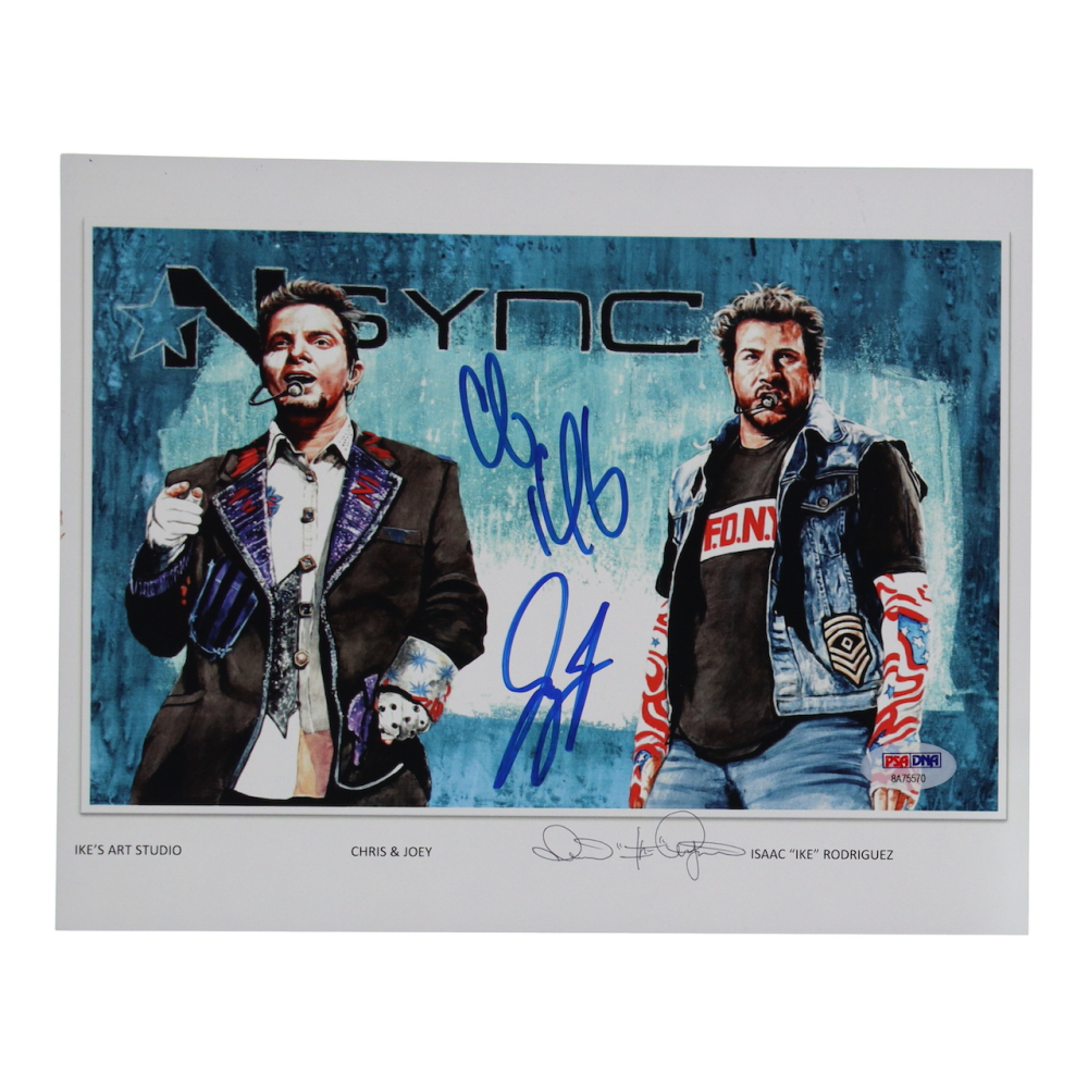 Chris Kirkpatrick & Joey Fatone Signed NSYNC 8x10 Print (PSA ...