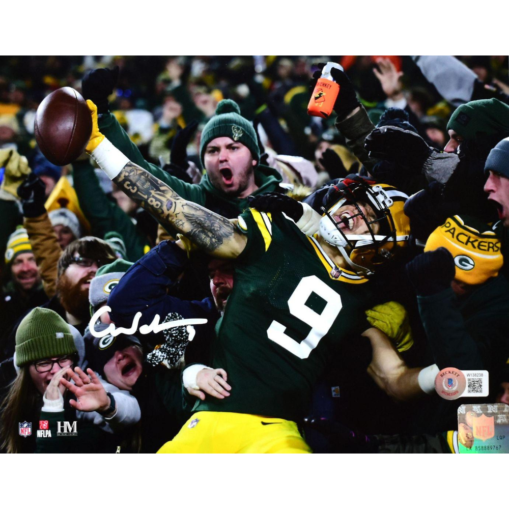 Christian Watson Signed Packers 8x10 Photo (Beckett) | Pristine Auction
