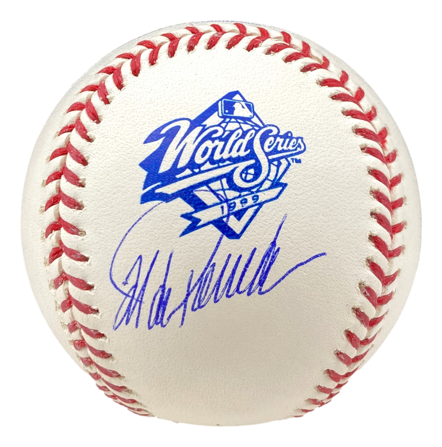 Jorge Posada Signed 1999 World Series Logo Baseball (Beckett ...