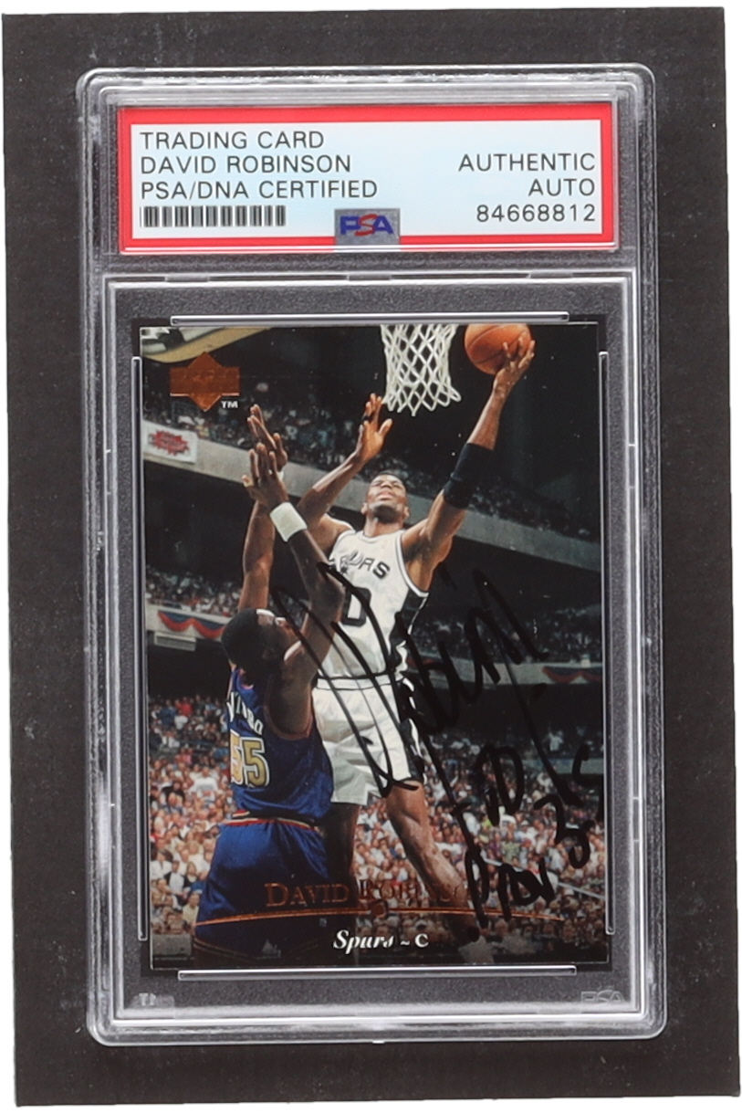 David Robinson Signed 1995-96 Upper Deck #310 (PSA) | Pristine Auction