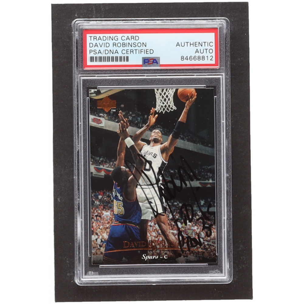 David Robinson Signed 1995-96 Upper Deck #310 (PSA) | Pristine Auction