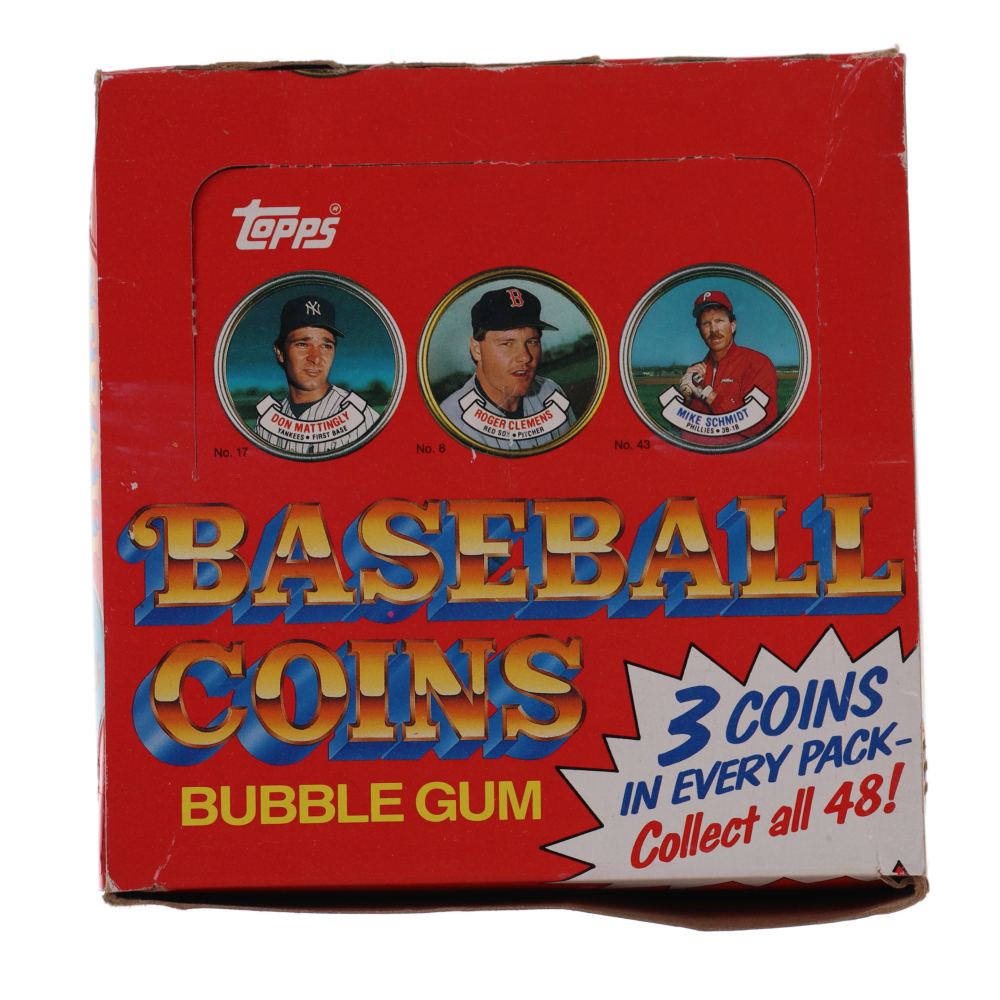 1987 Topps Baseball Coins Box with (24) Packs | Pristine Auction