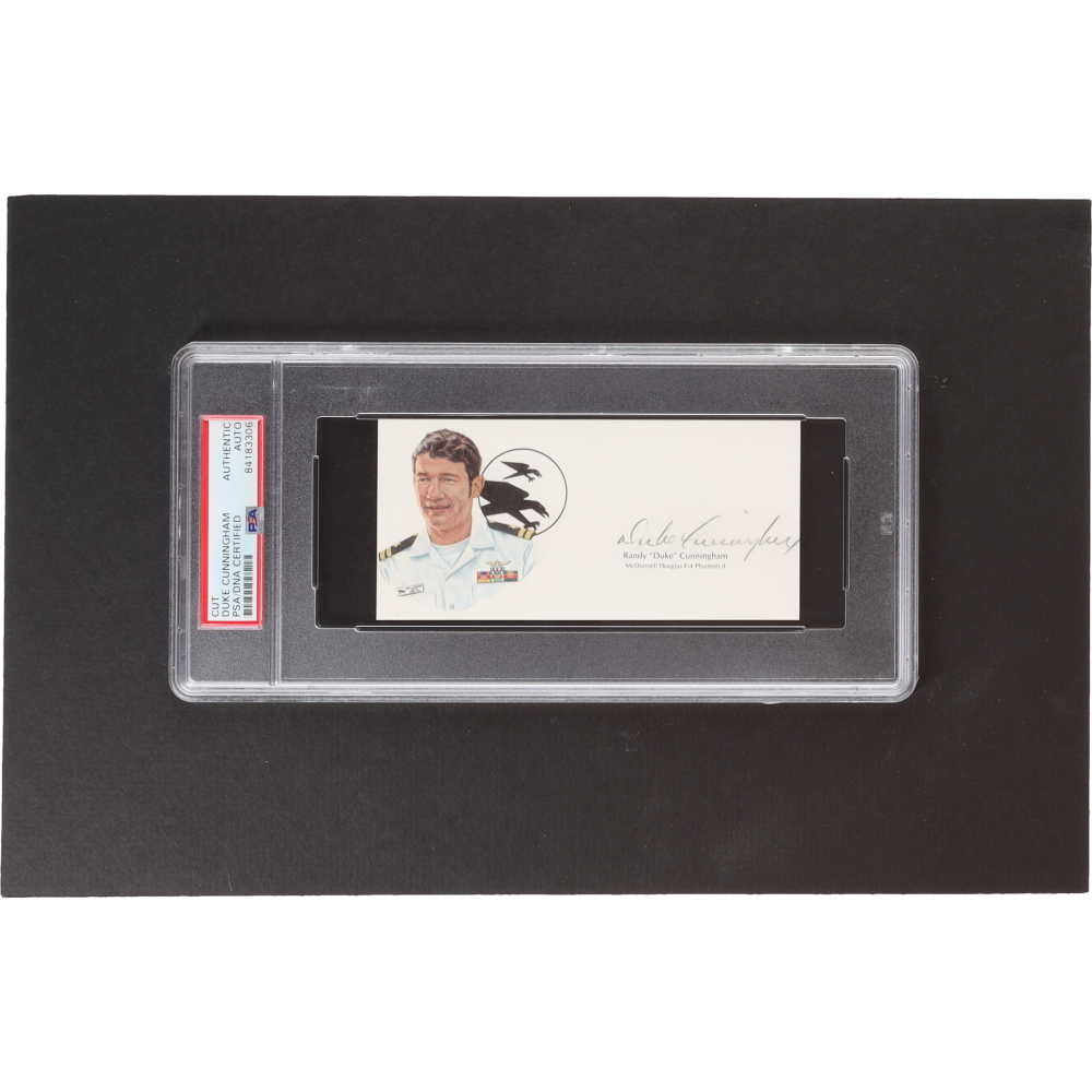 Duke Cunningham Signed Cut (PSA) | Pristine Auction