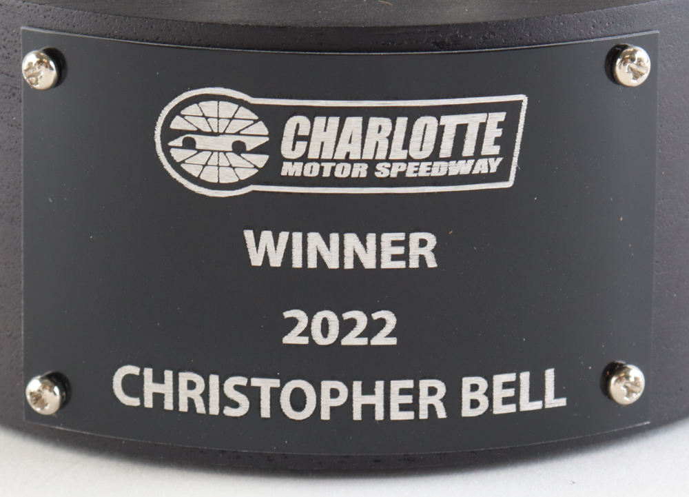 Christopher Bell Team Issued 2022 Charlotte Roval Win Mini Trophy ...