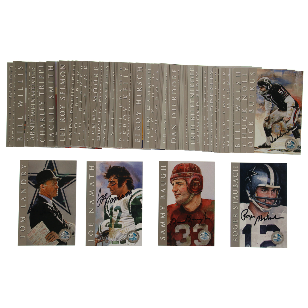 1998 Ron Mix HOF Platinum Autographs Complete Set of (116) Cards with ...