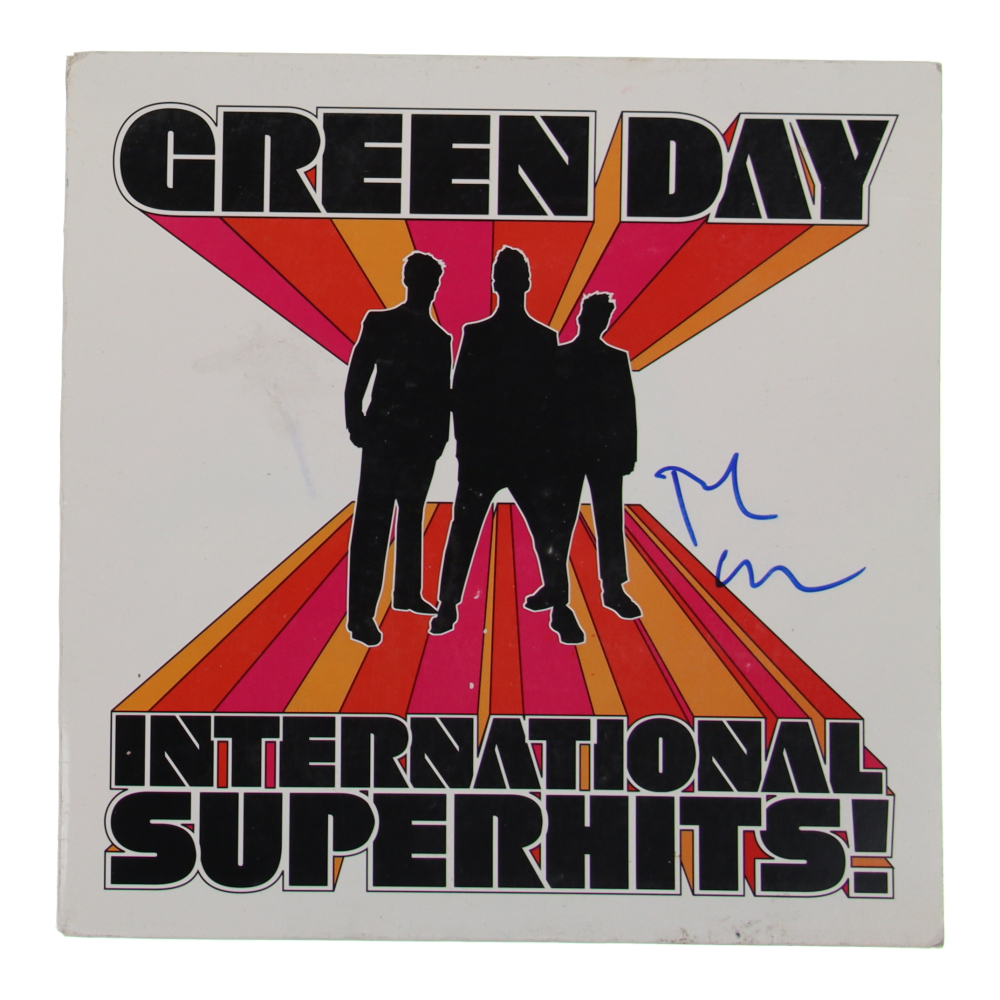 Tre Cool Signed Green Day "International Superhits!" Vinyl Record Album ...