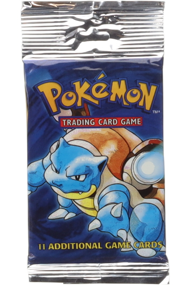 1999 Pokemon TCG Base Unlimited Long Stem Booster Pack with (11) Cards ...