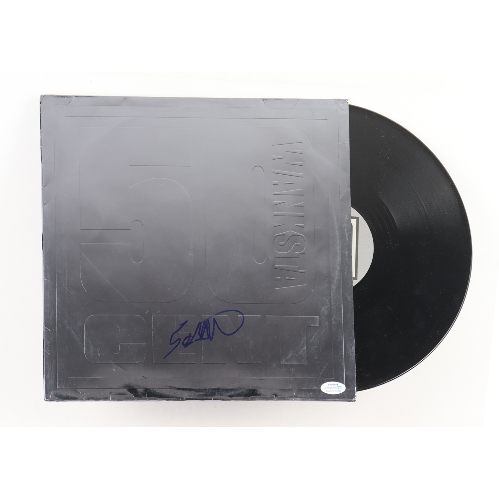 50 Cent Signed "Wanksta" Single Vinyl Record Album Cover (ACOA ...