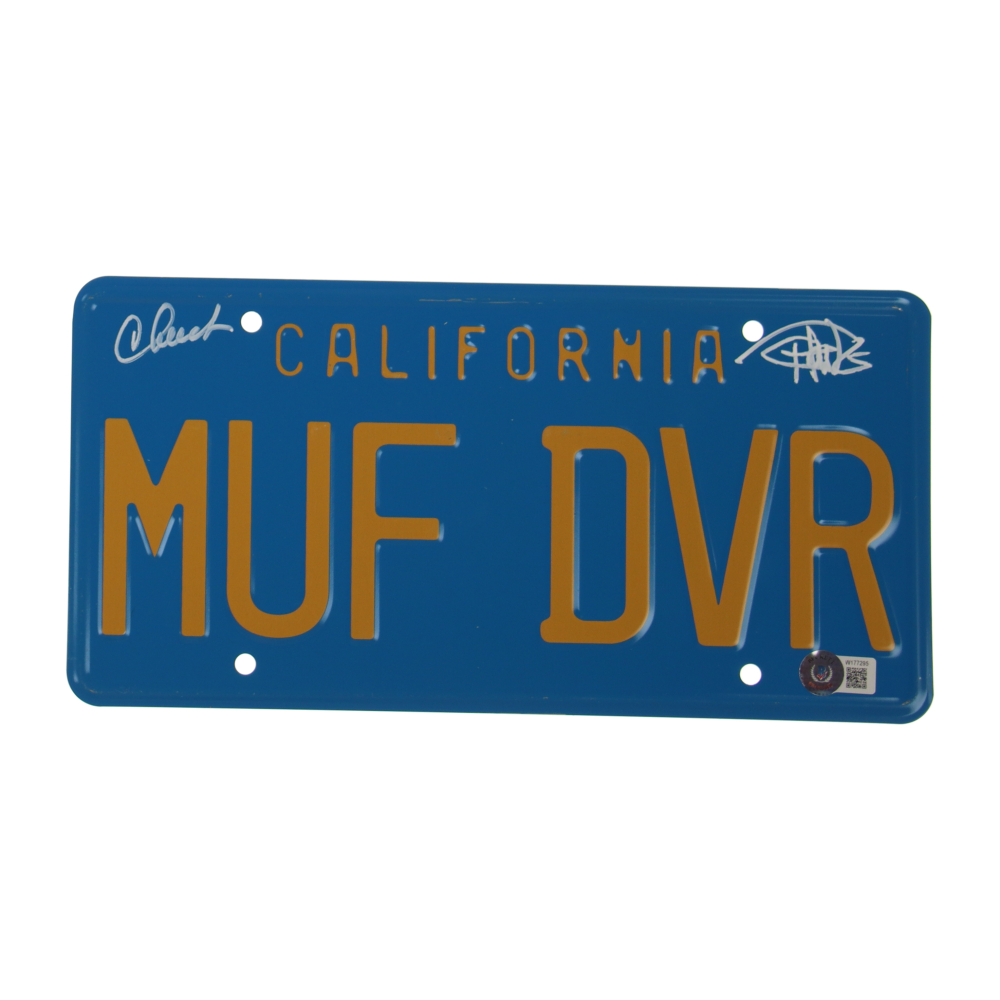Cheech Marin & Tommy Chong Signed License Plate (Beckett) | Pristine ...
