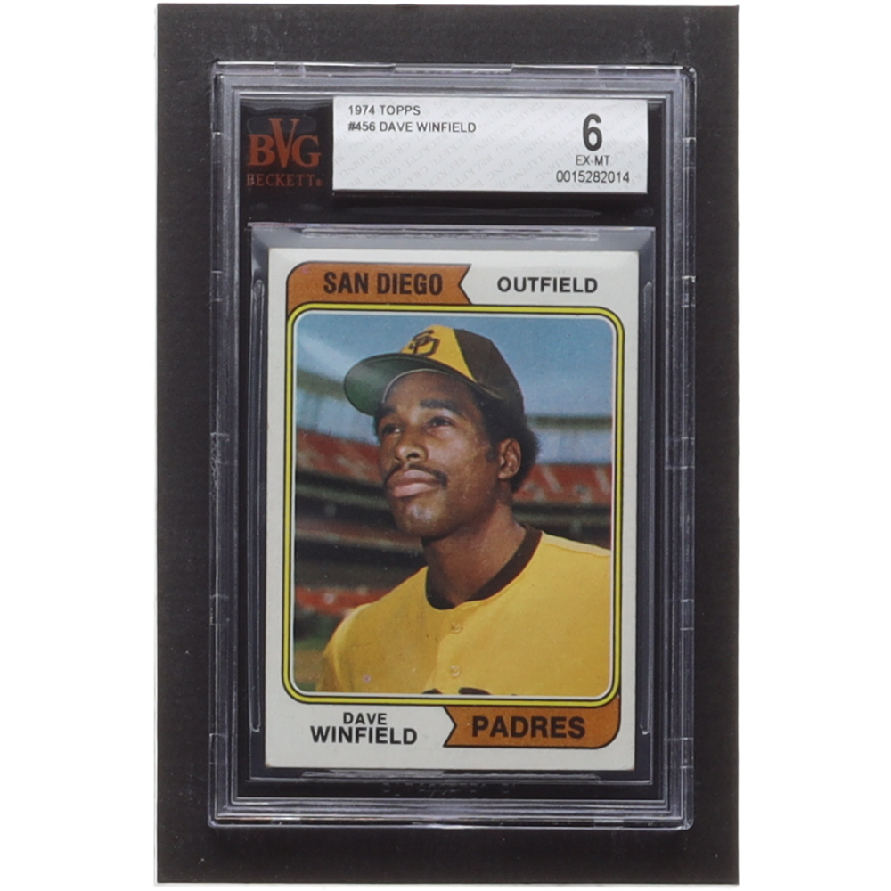 Dave Winfield 1974 Topps #456 RC (BVG 6) | Pristine Auction
