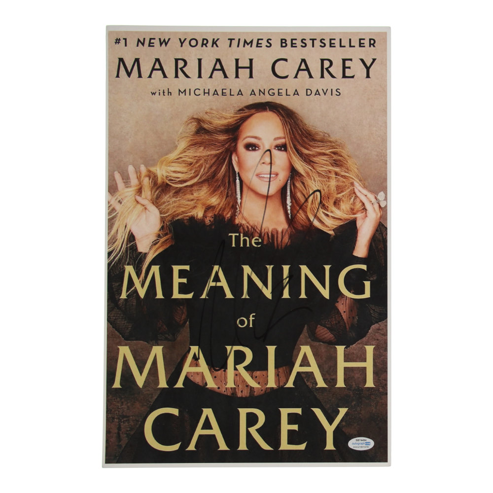 Mariah Carey Signed "The Meaning of Mariah Carey" 11x17 Photo (ACOA ...