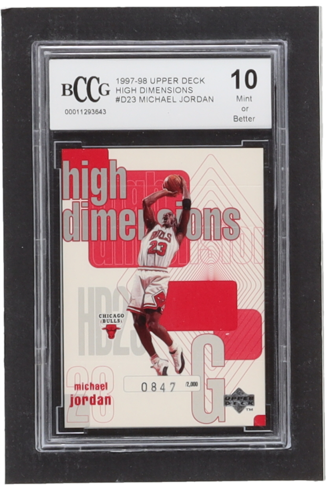 Michael Jordan 1997-98 Upper Deck High Dimensions #D23 RC #847/2000 ...