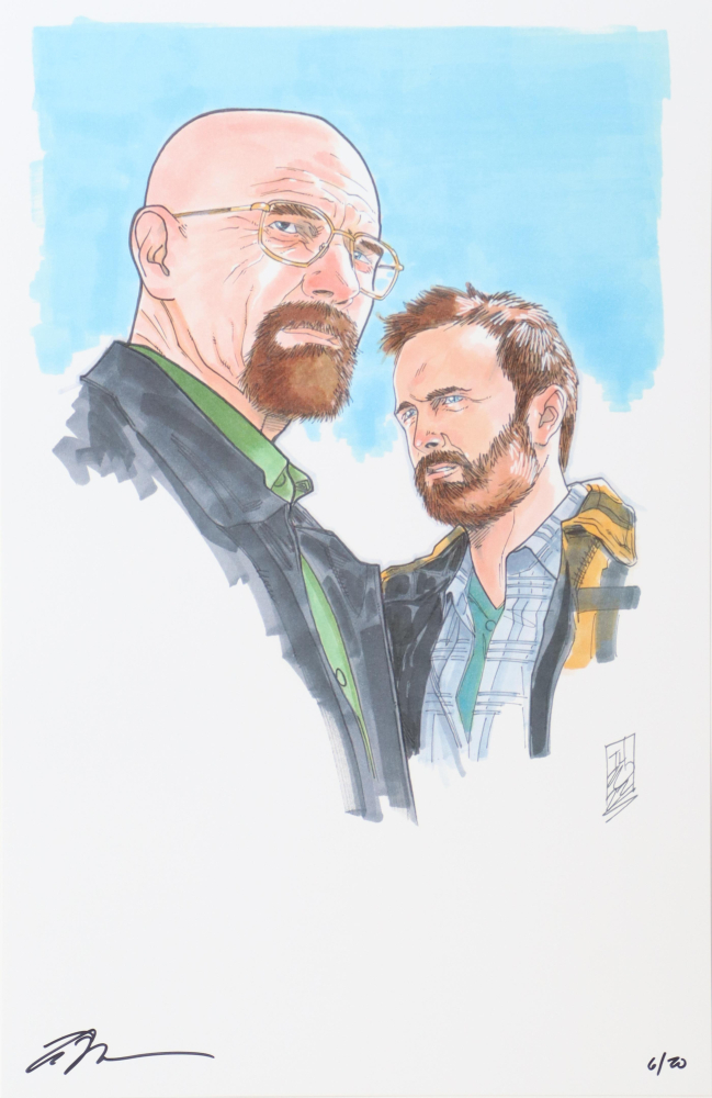 Tom Hodges Signed LE "Breaking Bad" 11x17 Lithograph (PA) | Pristine ...