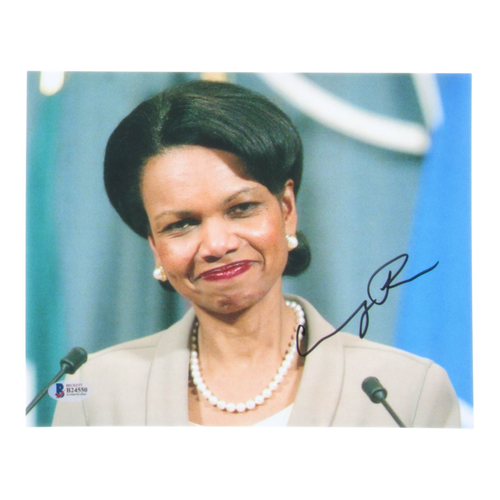 Condoleezza Rice Signed 8x10 Photo (Beckett) | Pristine Auction