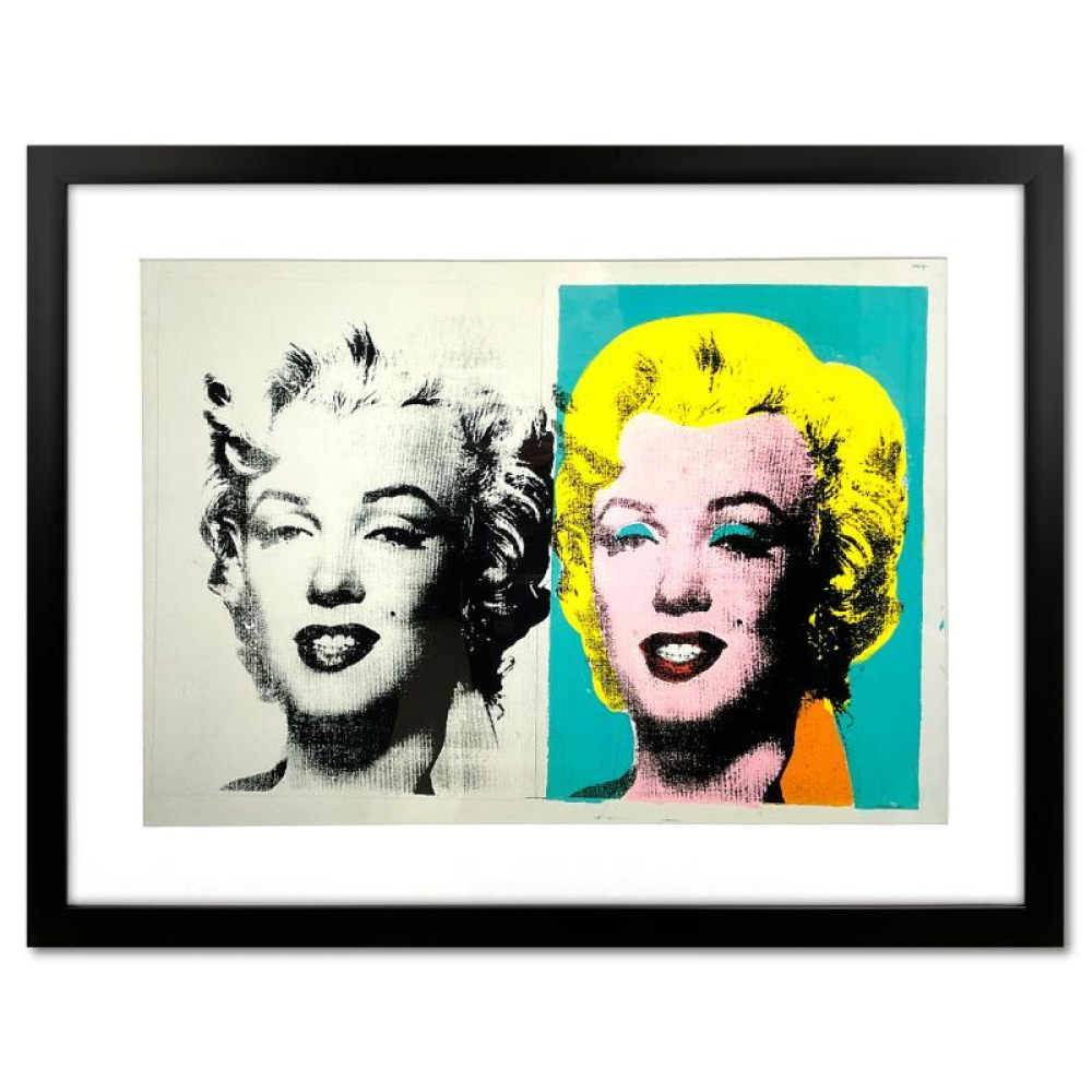 "Double Marilyn" 32x24 Custom Framed Poster by Andy Warhol | Pristine ...
