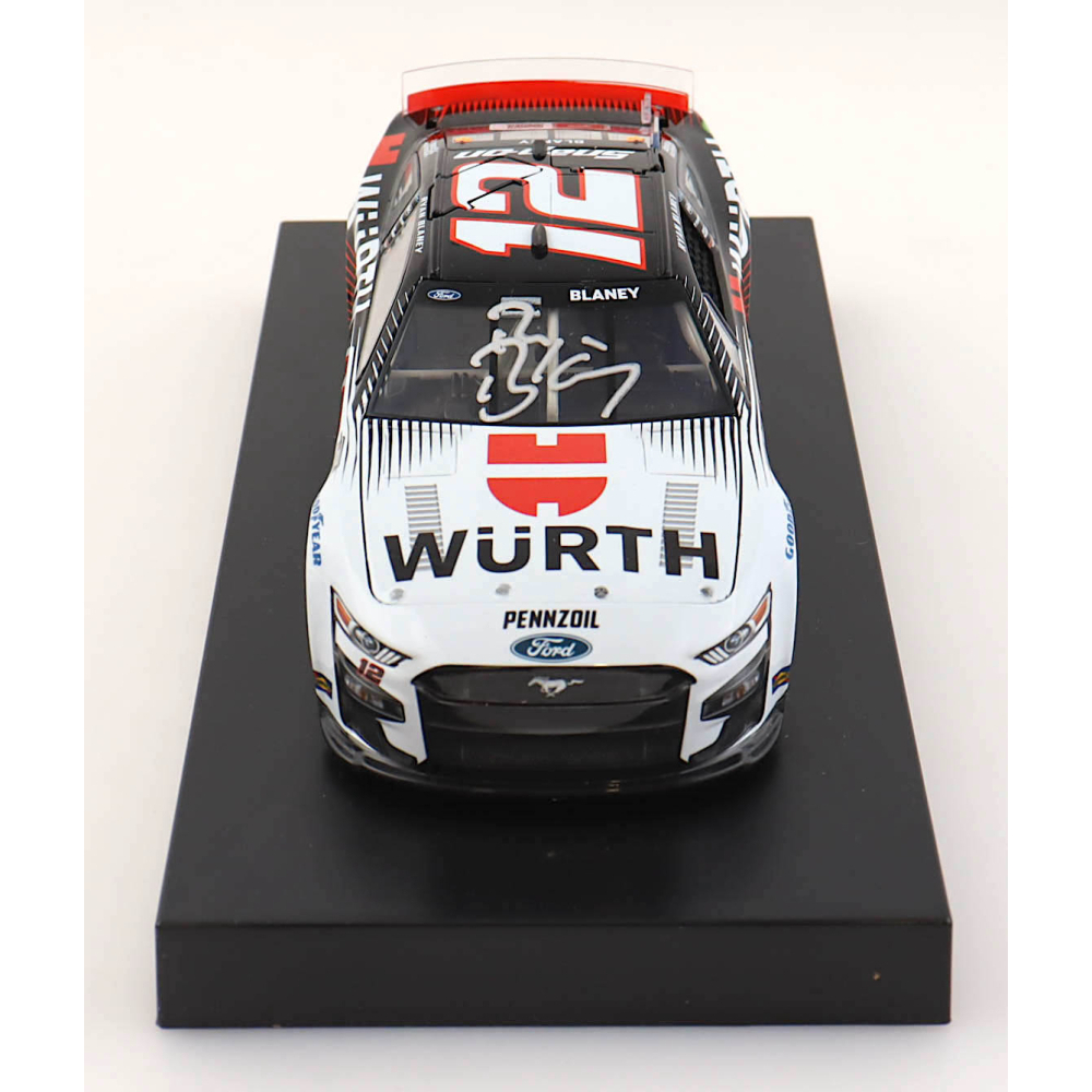 Ryan Blaney Signed 2022 NASCAR #12 Wurth - 1:24 Premium Diecast Car ...
