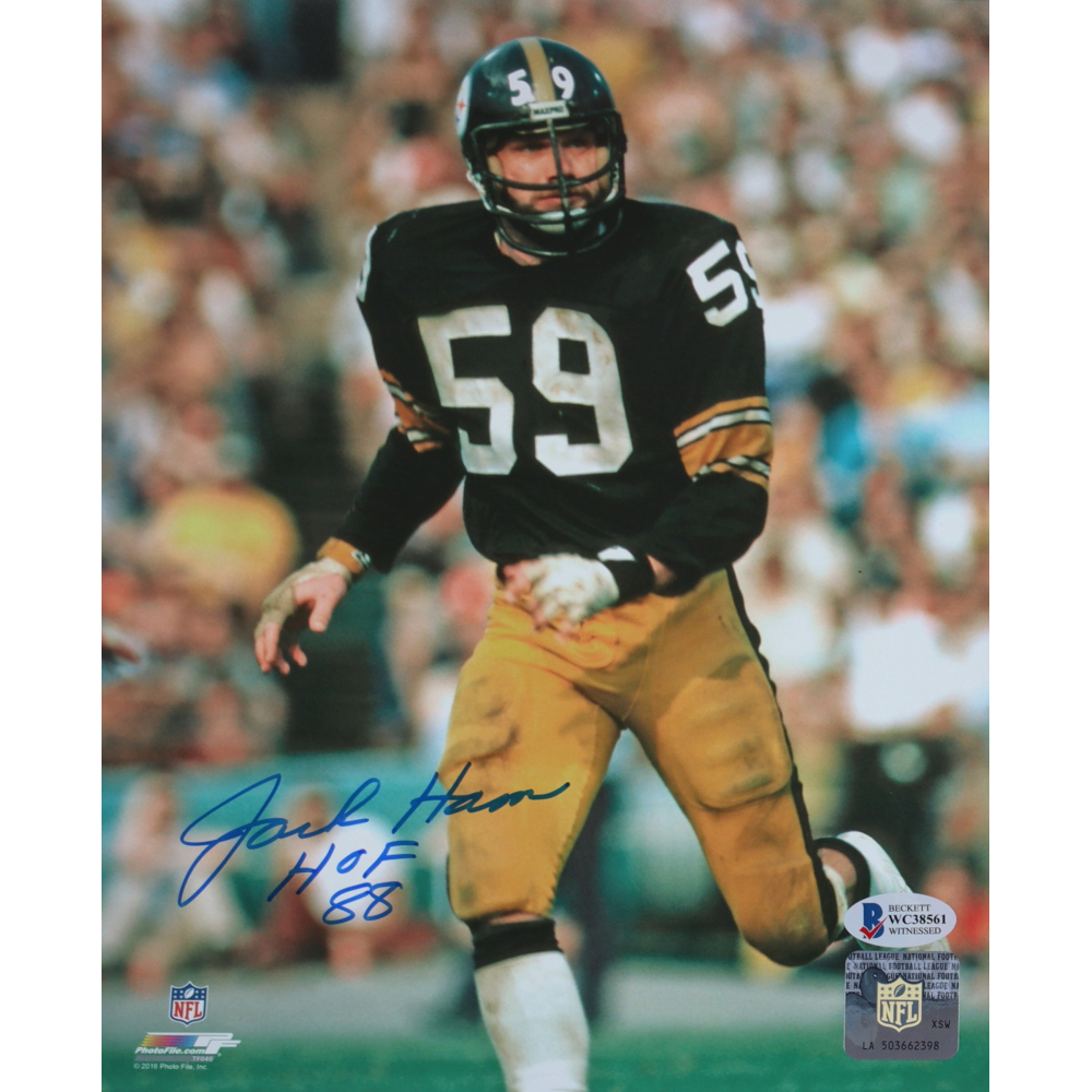 Jack Ham Signed Steelers 8x10 Photo Inscribed "HOF 88" (Beckett ...