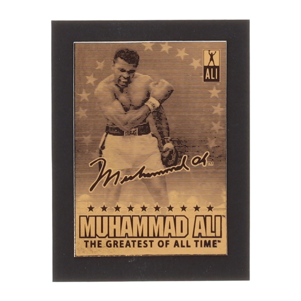 Muhammad Ali Merrick Mint Laser Line 23kt Gold Card | Pristine Auction