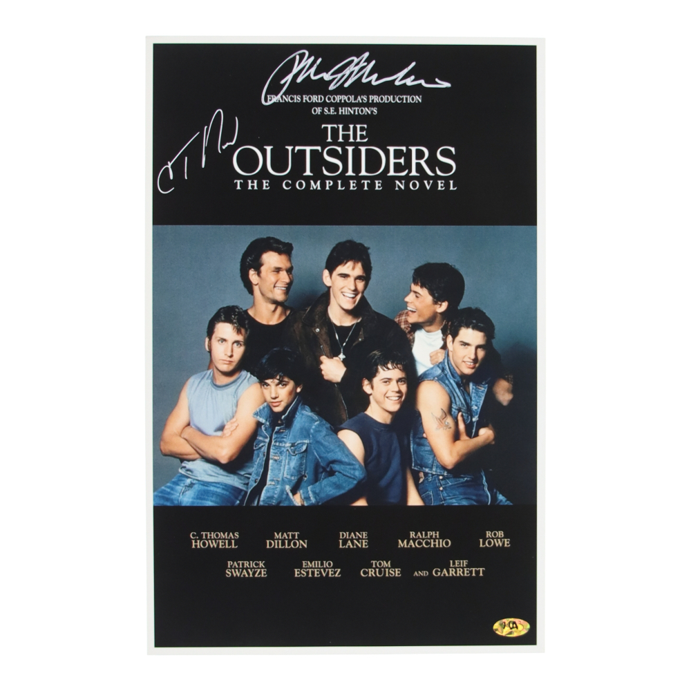 Ralph Macchio & C. Thomas Howell Signed "The Outsiders" 11x17 Photo ...