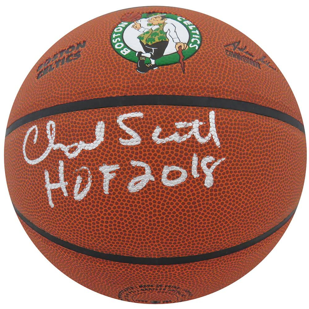 Charlie Scott Signed Celtics Logo Basketball Inscribed "HOF 2018 ...