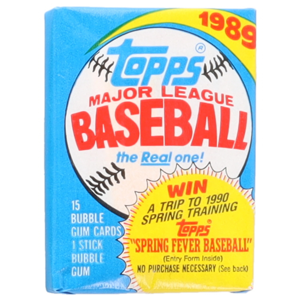 1989 Topps Baseball Wax Pack With (15) Cards | Pristine Auction