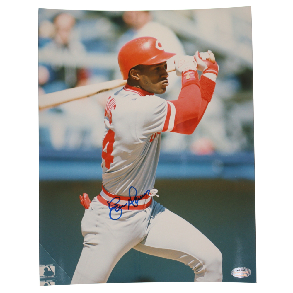 Eric Davis Signed Reds 8x10 Photo (Schwartz) | Pristine Auction
