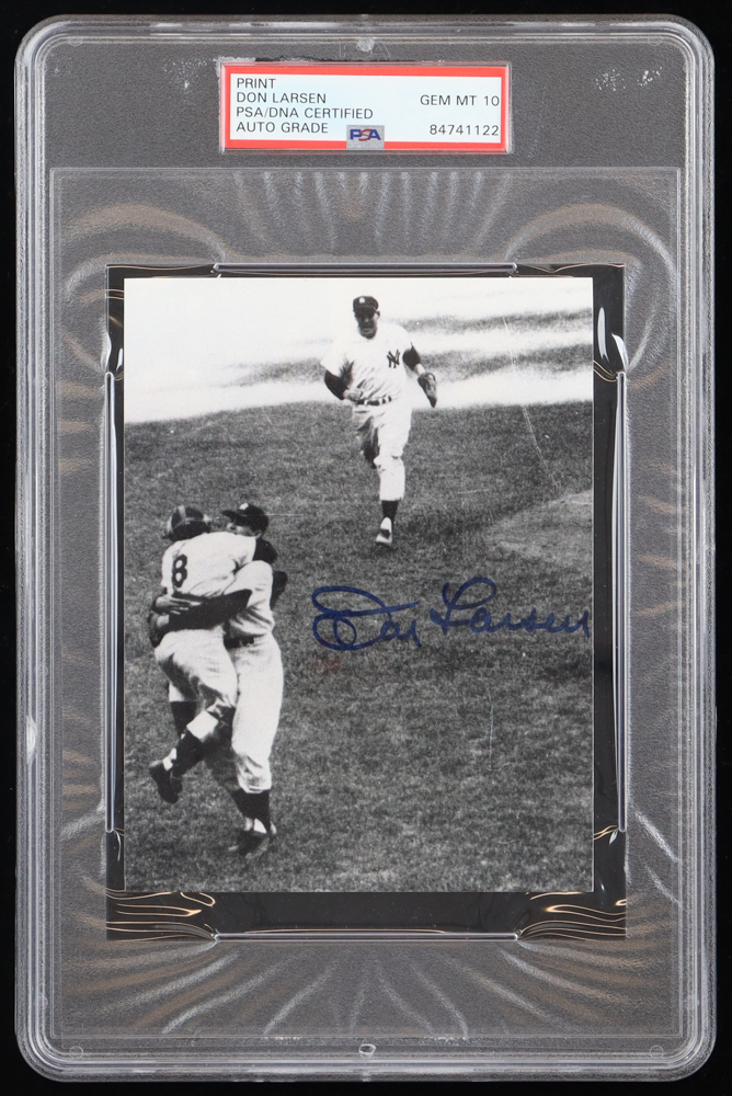 Don Larsen Signed Yankees 4.5x6 Photo Print (PSA) | Pristine Auction