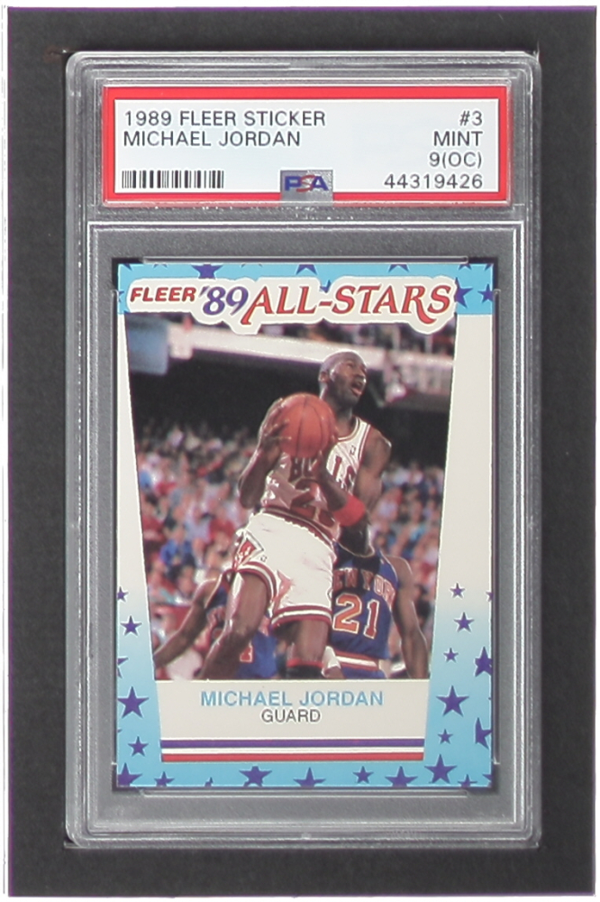 Michael Jordan 1989-90 Fleer Stickers #3 (PSA 9) (OC) | Pristine Auction
