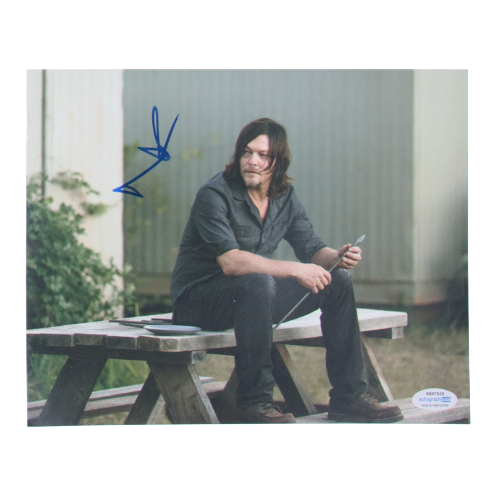Norman Reedus Signed "The Walking Dead" 8x10 Photo (ACOA) | Pristine ...